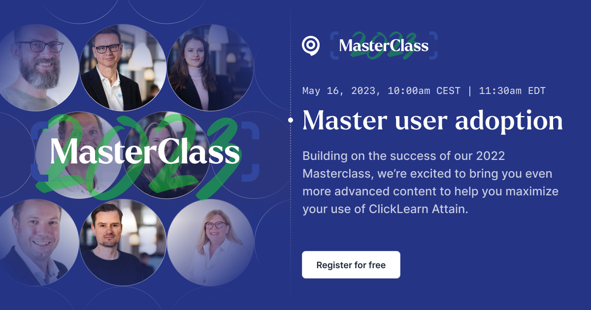 ClickLearn | MasterClass 2023